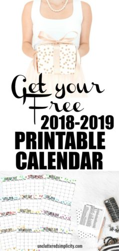 Free Printable 2019 Calendar With Important Dates To Remember ...